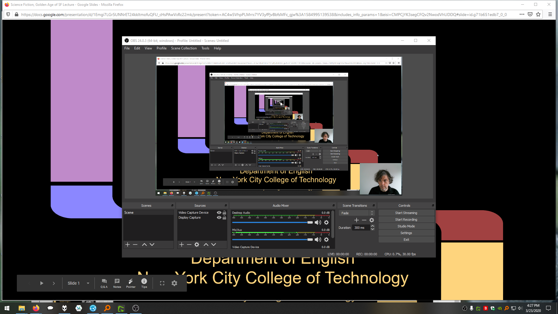 How I Work: Distance Learning Edition – Dynamic Subspace