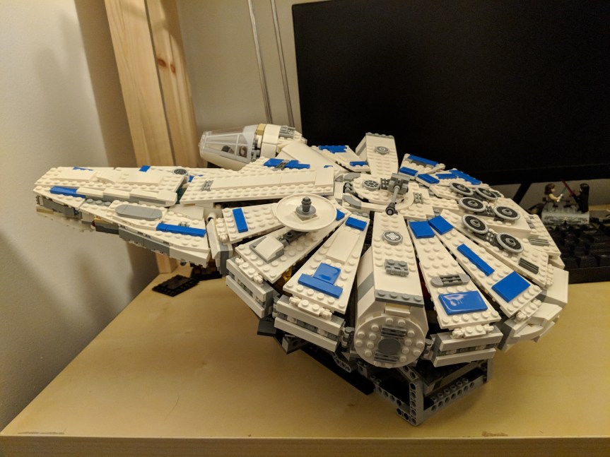 LEGO 75212 Kessel Run Millennium Falcon on Custom Display Stand ...