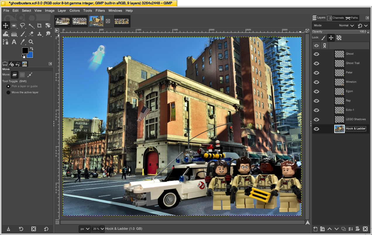 LEGO Ghostbusters 21108 in Front of Hook and Ladder Company 8 in NYC ...