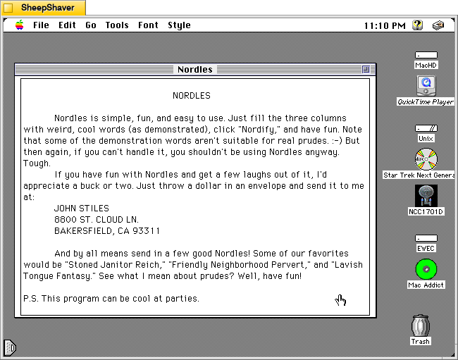 Nordles Hypercard Stack for Creating Word Combinations on Macintosh – Dynamic Subspace