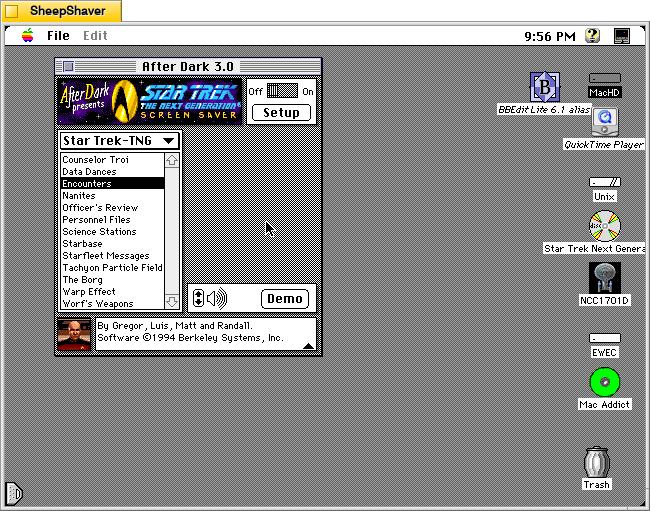 Dancing Data on an Apple Macintosh Performa 550 and Star Trek: The Next ...